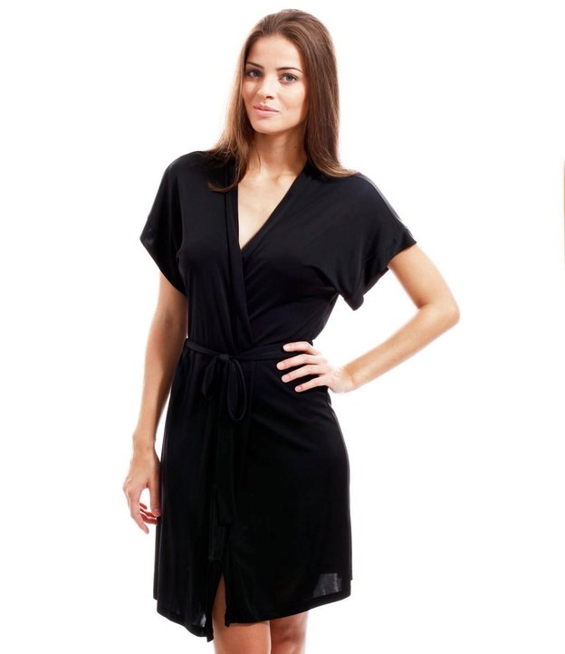 Robe em Liganete Preto