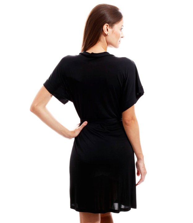Robe em Liganete Preto