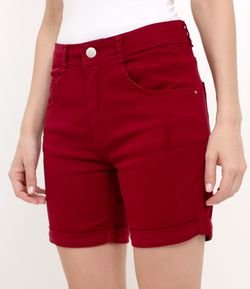 Shorts Jeans Cintura Alta, Boyfriend, Destroyed - Renner