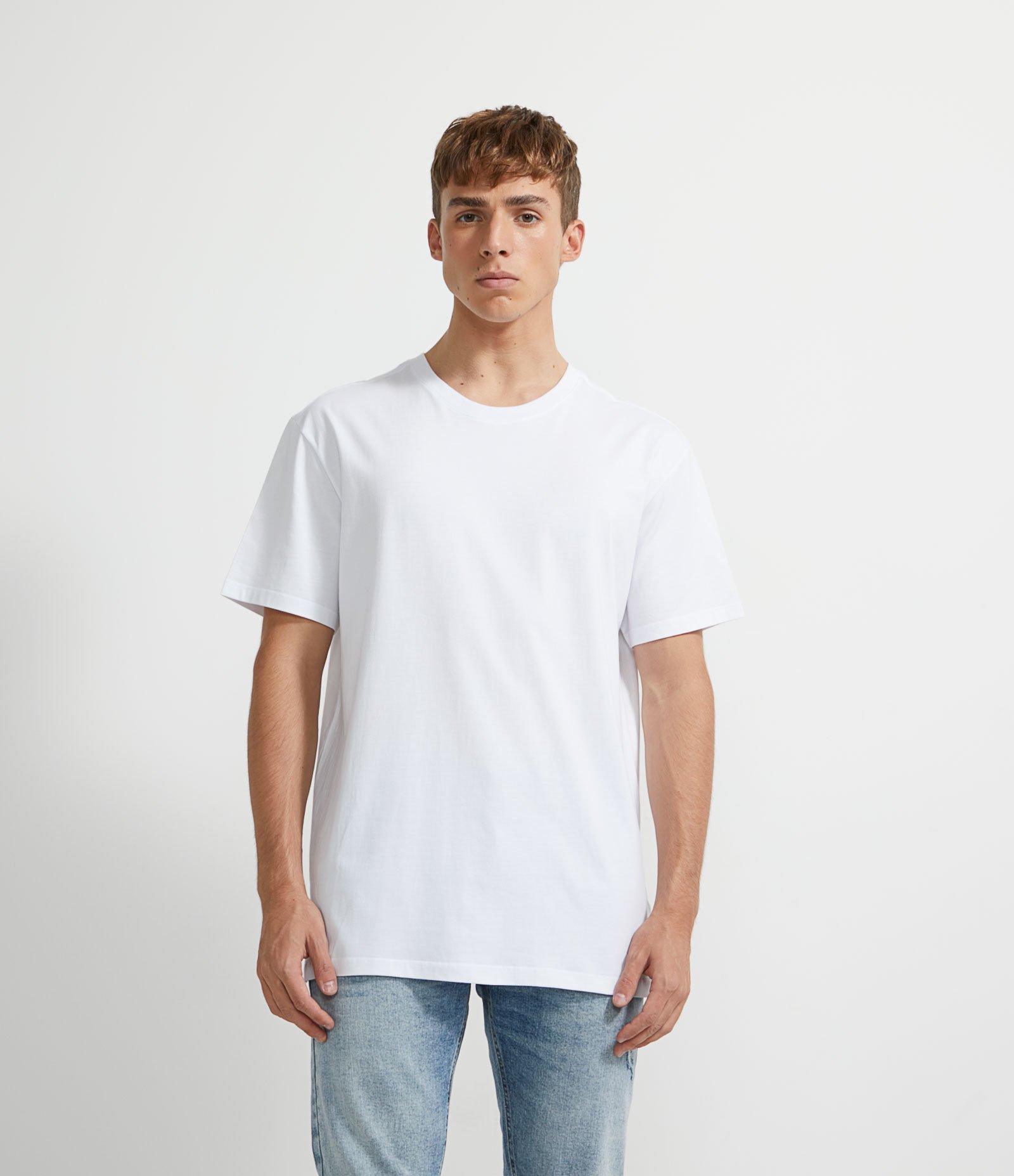 Camiseta Easy Fit Básica em Algodão Malhão