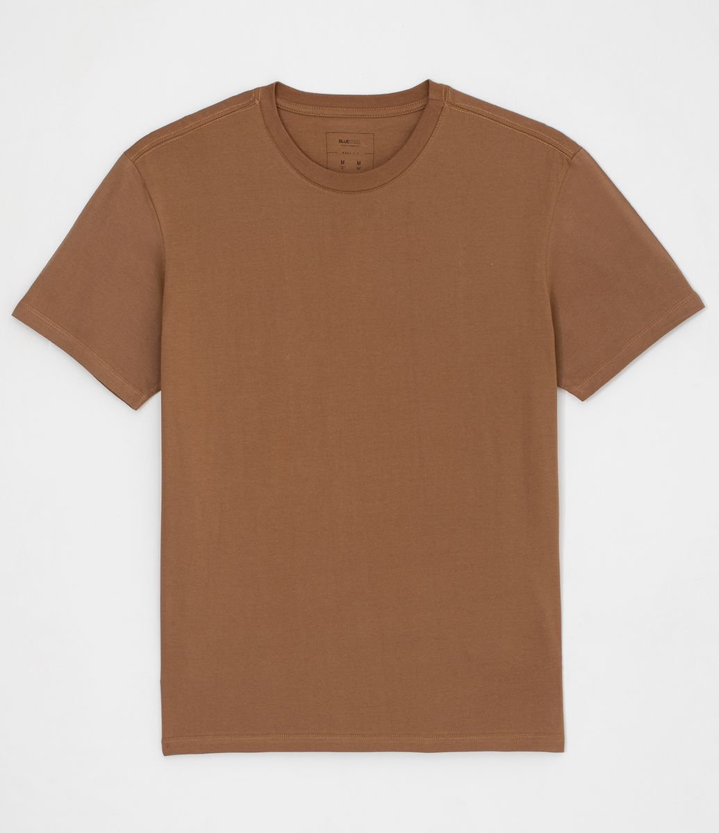 Remera Basica Lisa Marrom - Renner