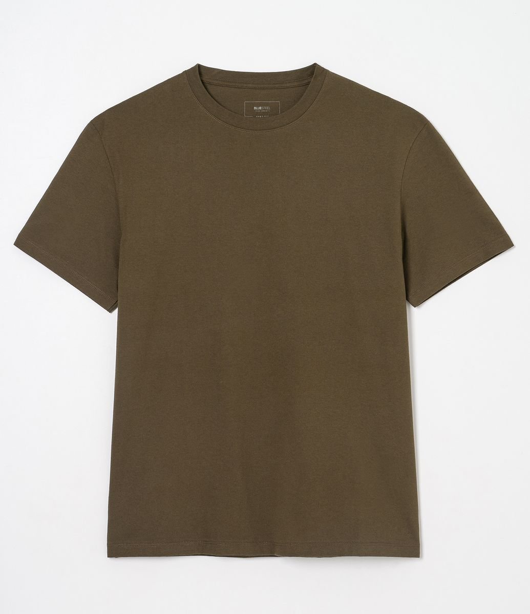 Remera Basica Lisa Verde - Renner