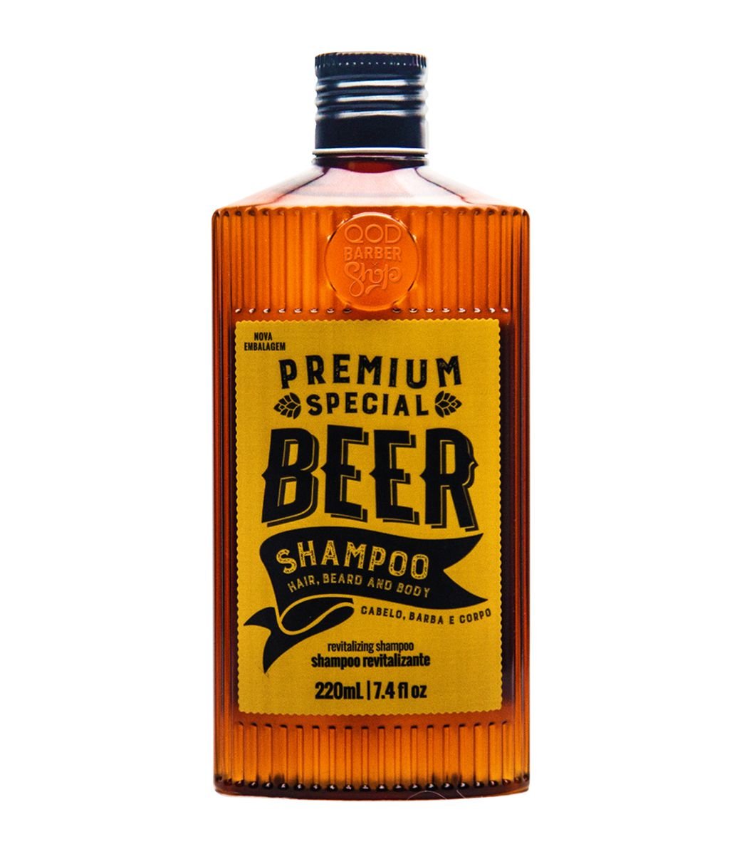 Shampoo Qod Barber Shop Premium Beer 220ml - Renner