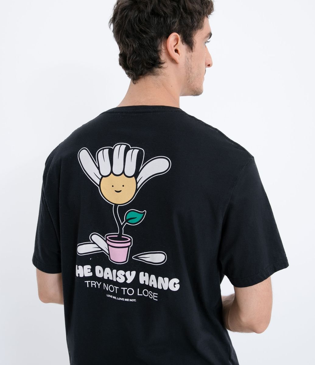 Camiseta Manga Curta Oversized Com Estampa Nas Costas Preto Renner camiseta-manga-curta-oversized-com-estampa-nas-costas-preto-renner