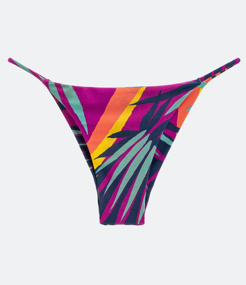 Biquini Calcinha String em Poliamida Estampa Folhagem Multicores - Renner