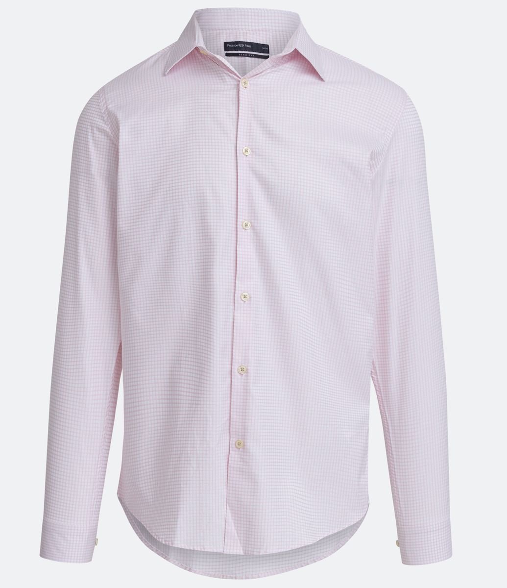 Camisa Classic Social em Algodão Texturizado Rosa - Renner