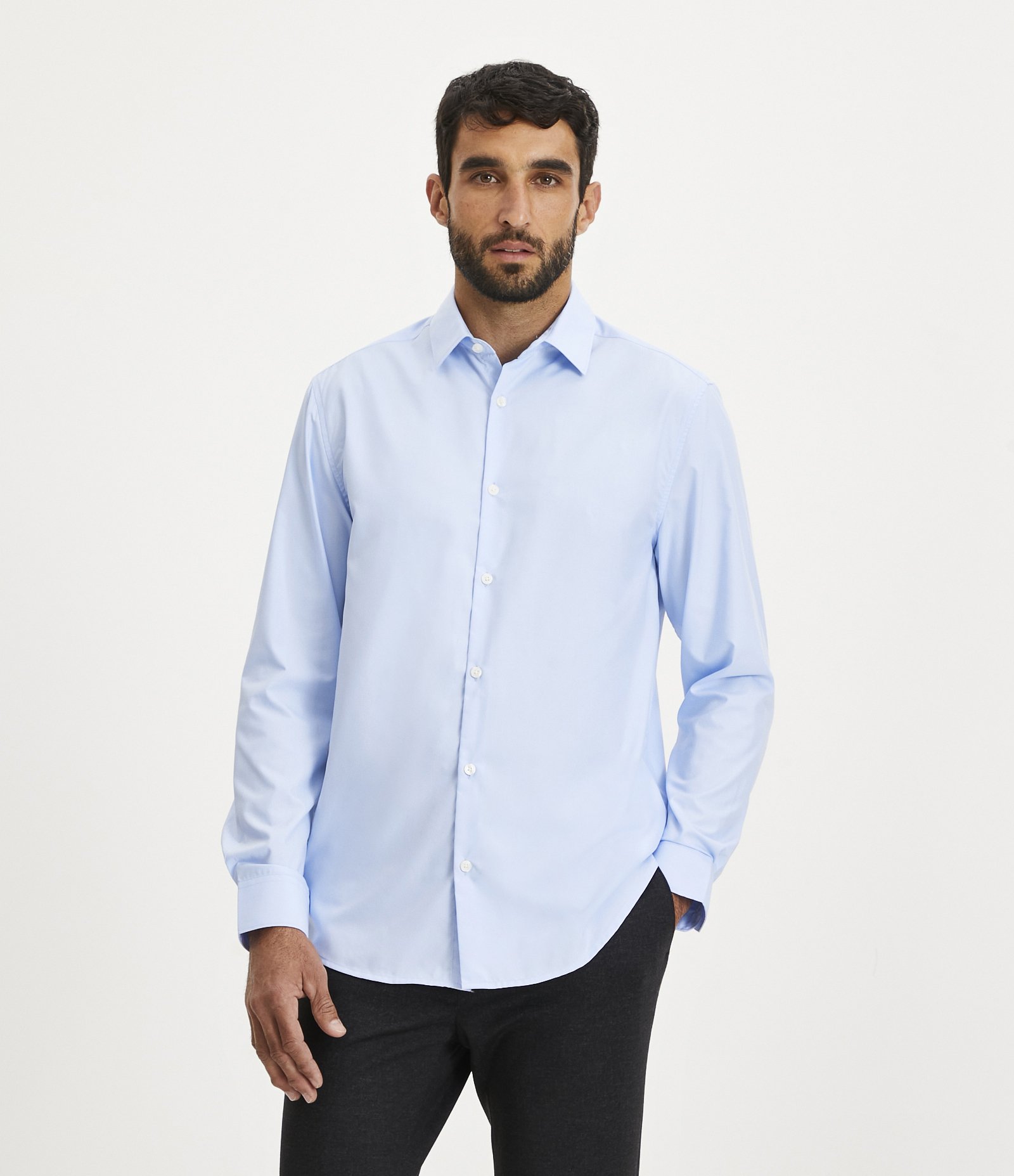 Camisa Regular em Microfibra Easy Care