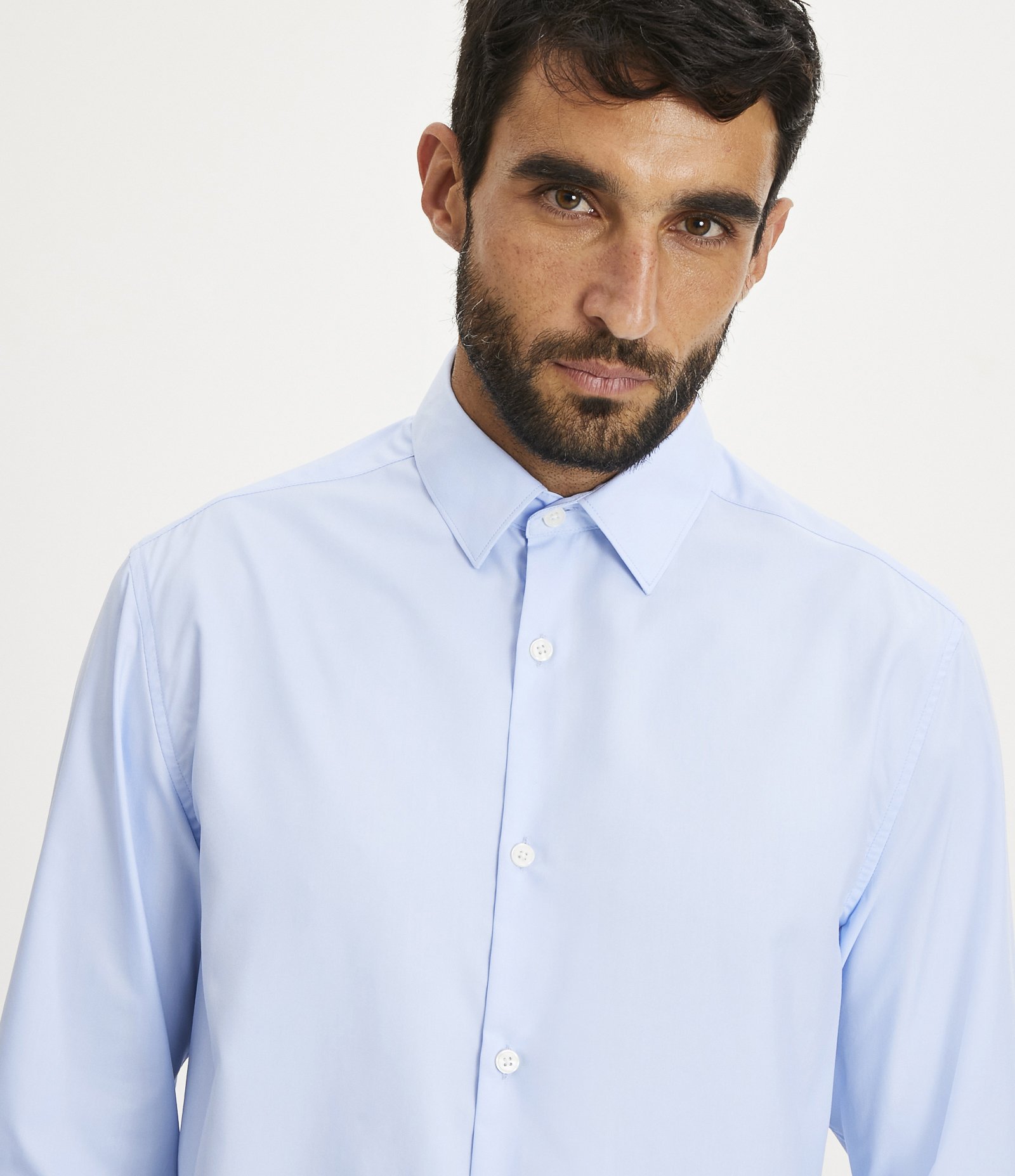 Camisa Regular em Microfibra Easy Care