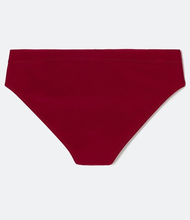 Sunga Slim em Poliamida com Cordão Interno Vermelho