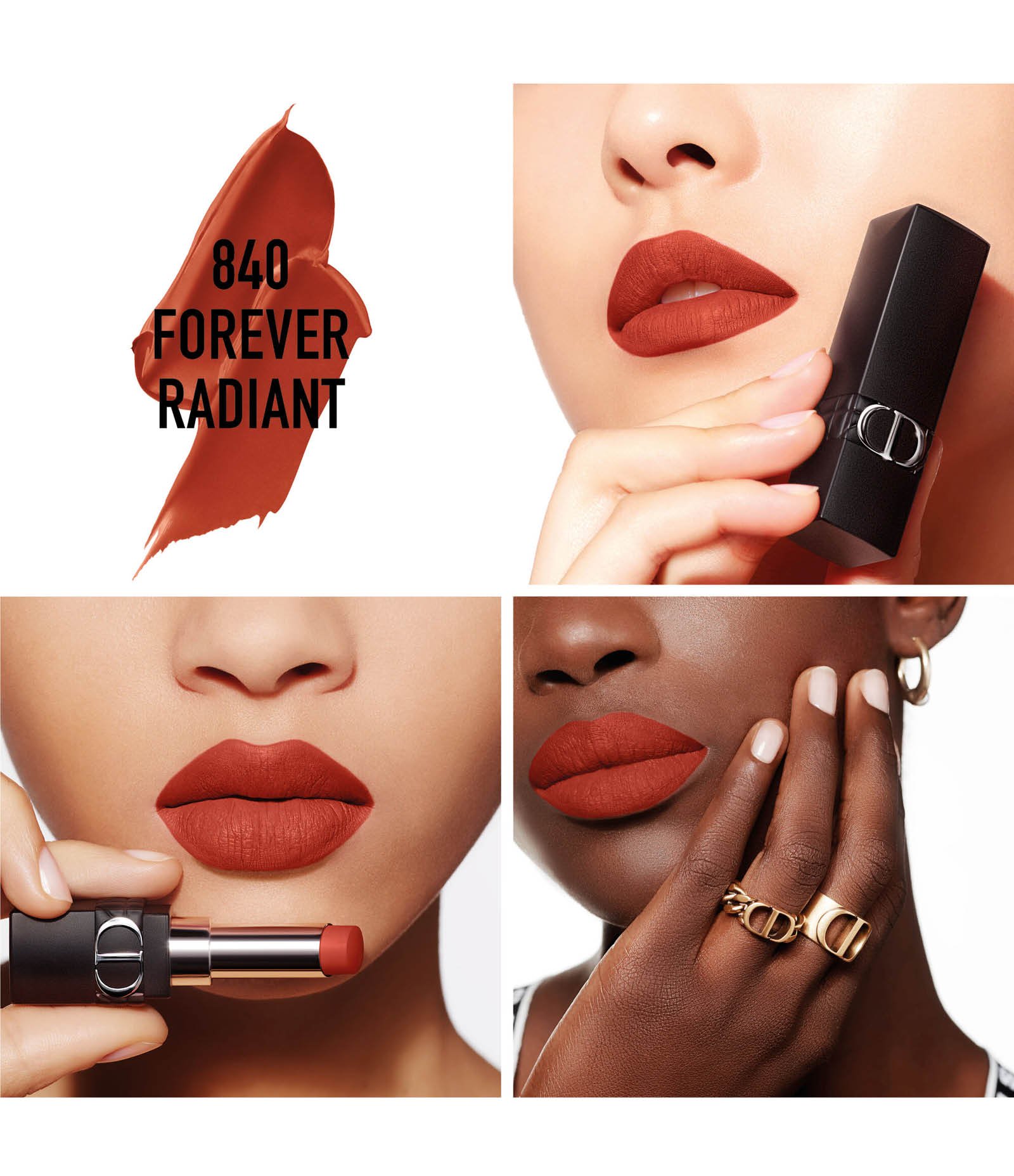 Batom Rouge Dior Forever Stick Dior 840 Forever Radiant