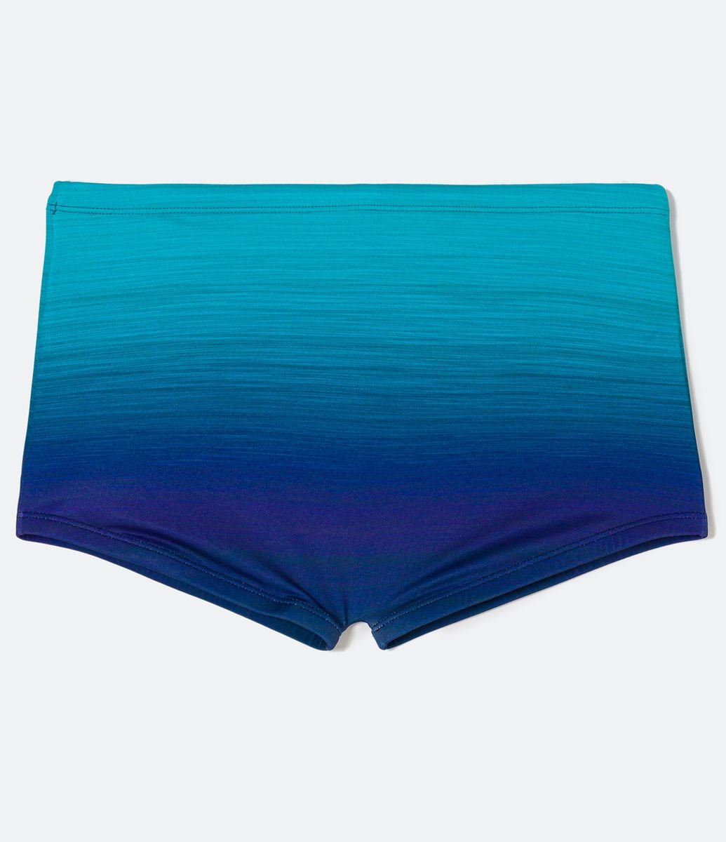 Sunga Boxer com Cordão na Cintura e Efeito Degradê Azul escuro - Renner