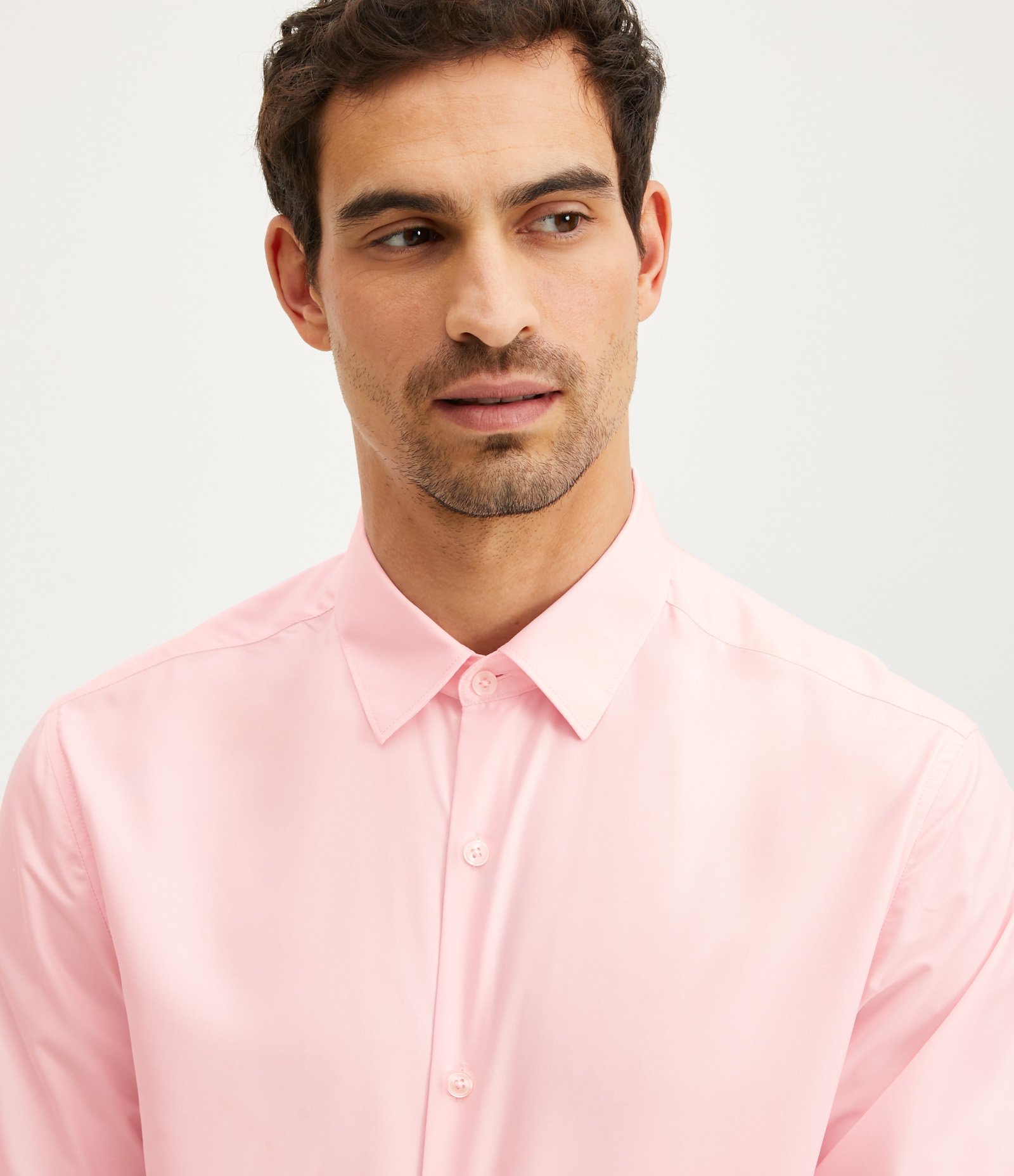 Camisa Regular em Microfibra Easy Care