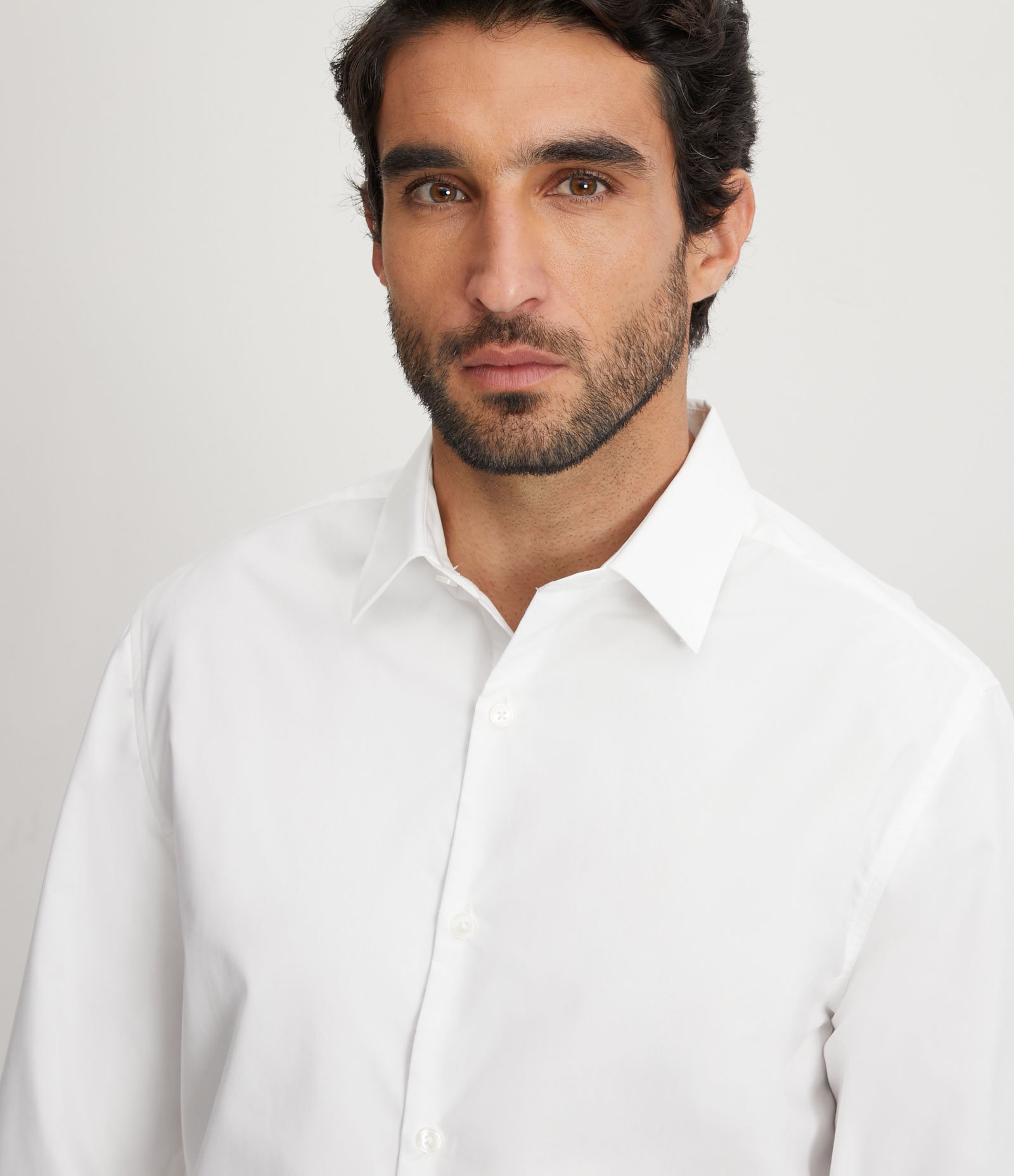 Camisa Regular em Microfibra Easy Care