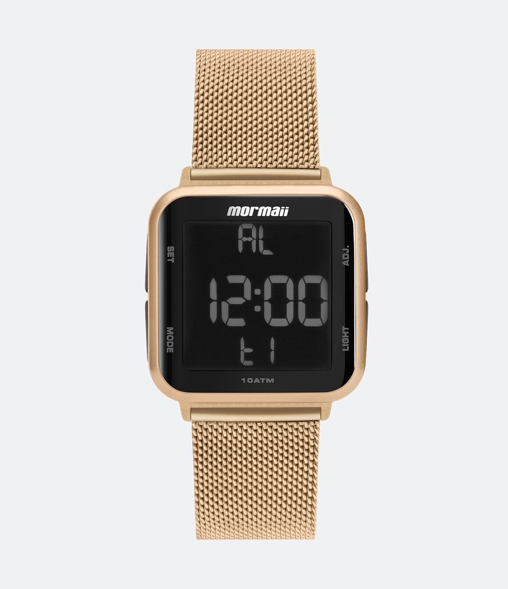 Relógio Mormaii Feminino Digital Pulseira e Caixa em Aço MO6600AF 8J U