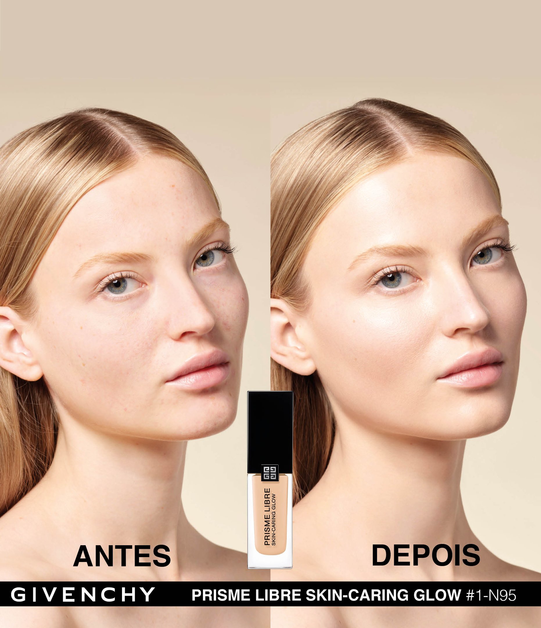 Base Liquida Prisme Libre Skin Caring Glow Givenchy N95