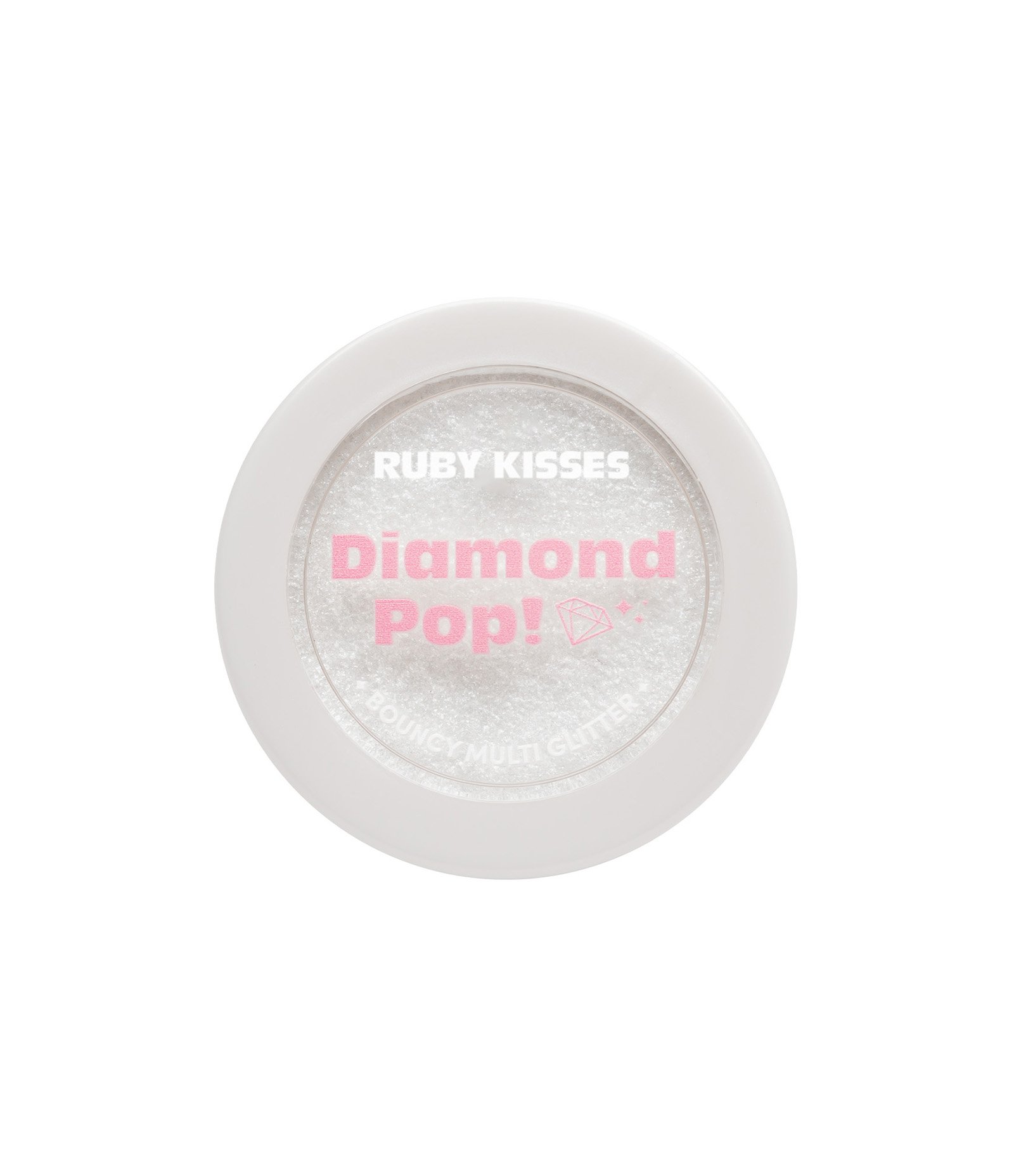 Iluminador Bouncy Glitter Diamond Pop Ruby Kisses Kiss Coquetel de FLores