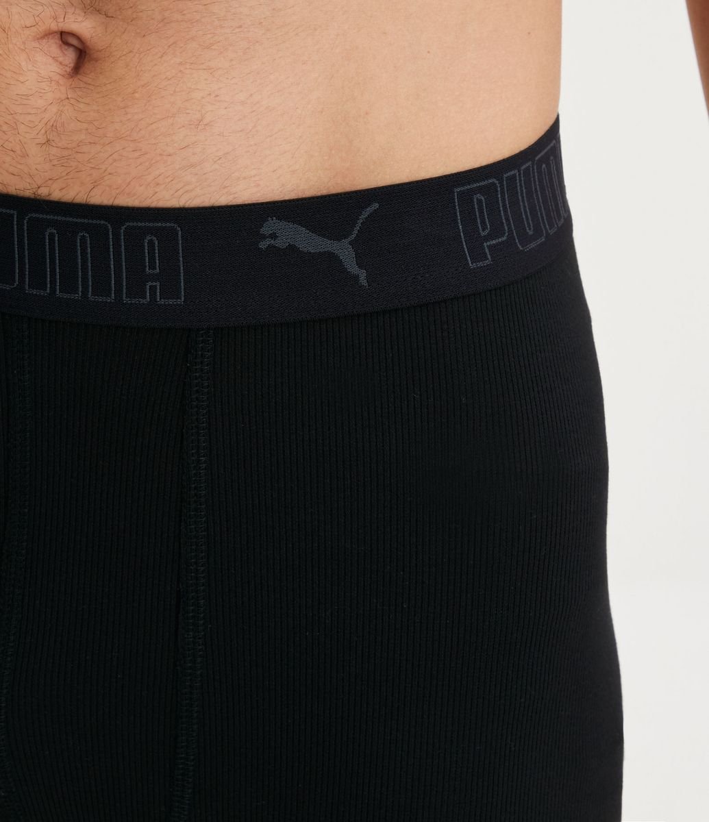 Ceroula em Meia Malha Texturizada com Cós Elástico Puma Preto - Renner