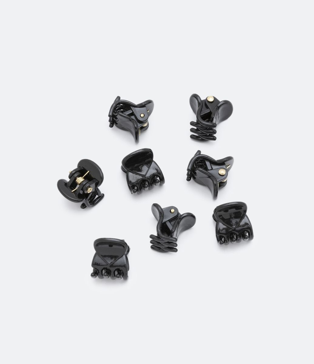 Kit 08 Mini Piranhas de Cabelo Preto