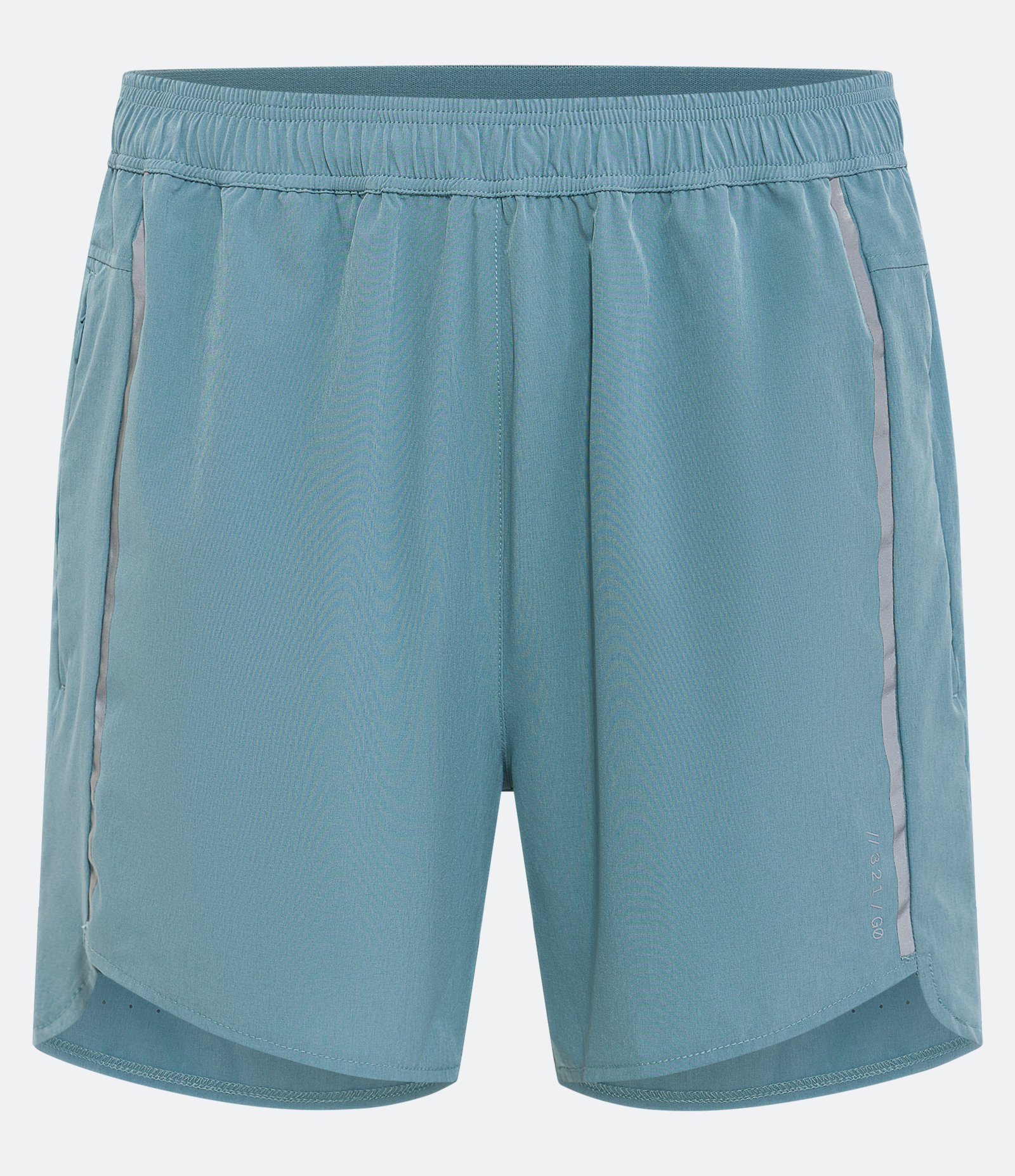 Bermuda Esportiva Tecnológica com Tape Refletivo Azul