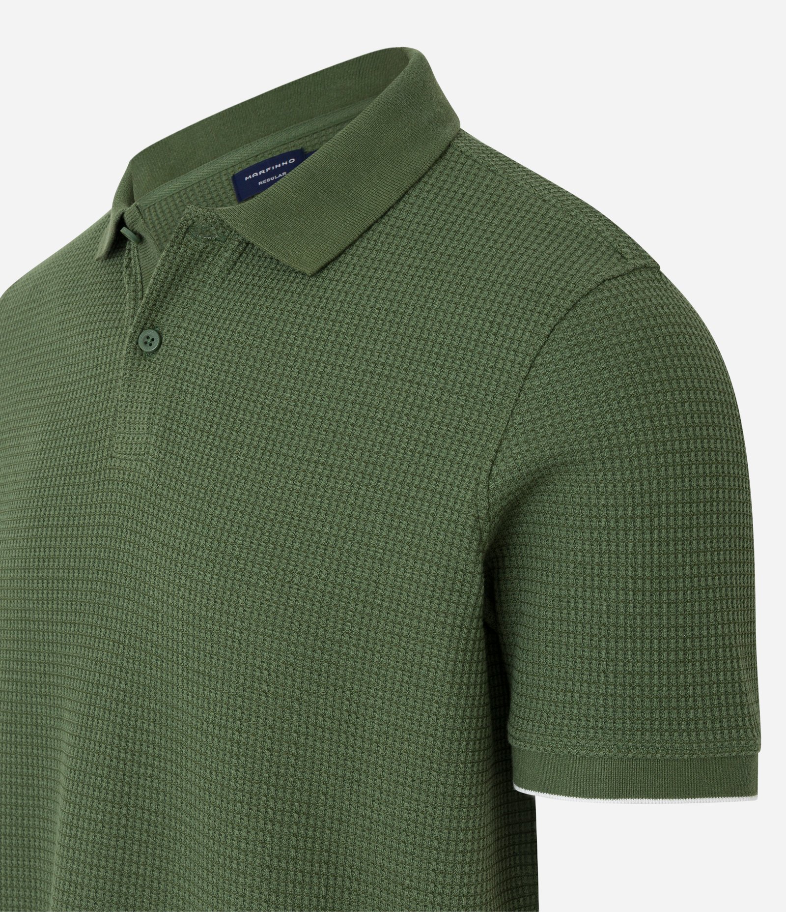 Polo Comfort em Algodão com Textura