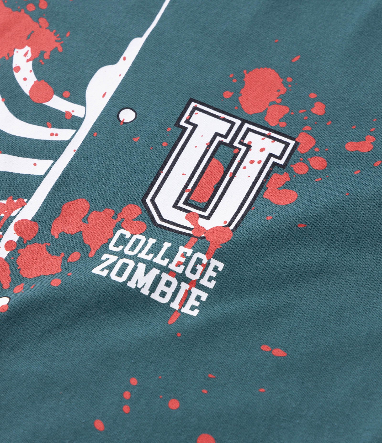 Camiseta Infantil com Estampa e Mascará de Zombie College - Tam 5 a 12 ...