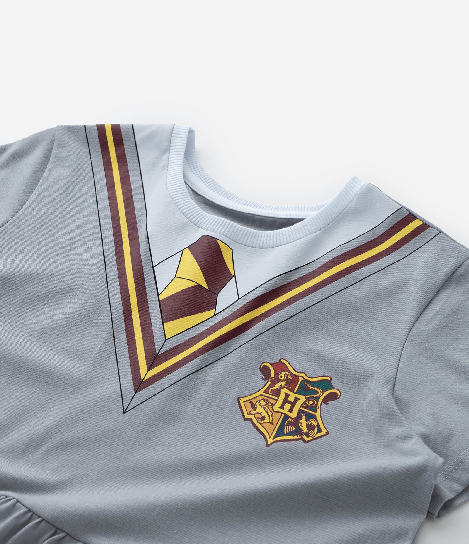 Vestido Infantil em Algodão Estampa Harry Potter com Capa - Tam 5 a 14 ...