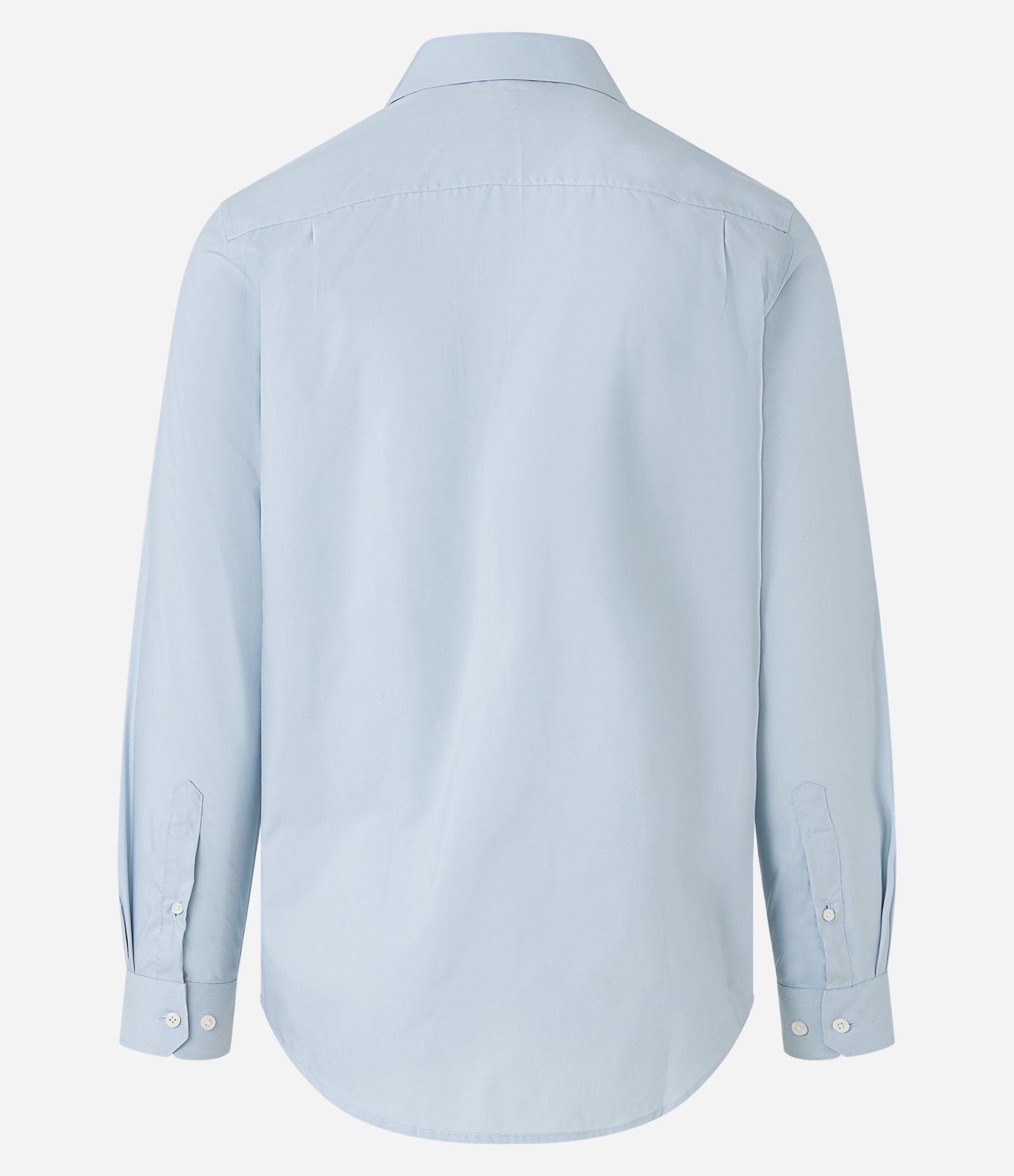 Camisa Regular em Microfibra Easy Care Azul Claro