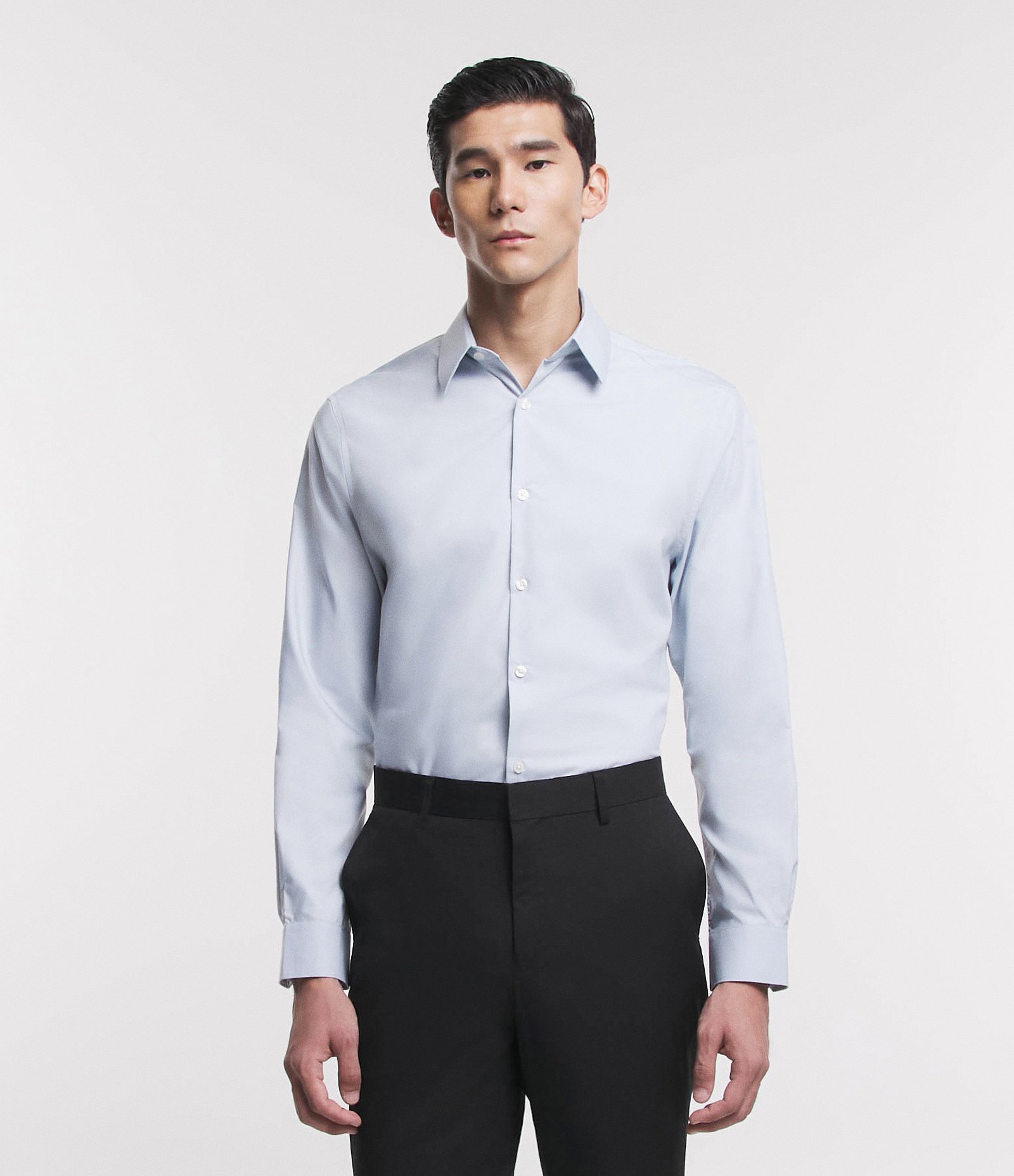 Camisa Regular em Microfibra Easy Care