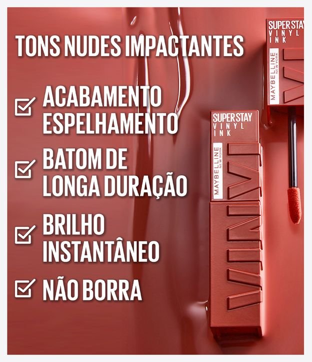 Batom Líquido NY SuperStay Vinyl Ink Maybelline Fearless