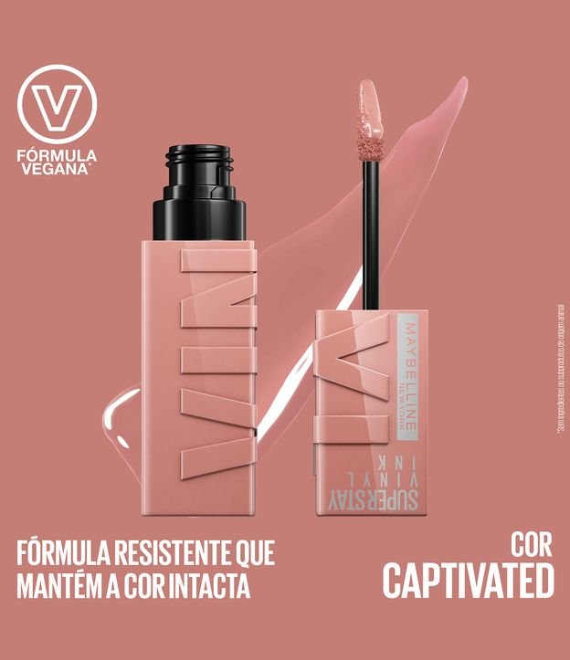 Batom Líquido NY SuperStay Vinyl Ink Maybelline Captivated