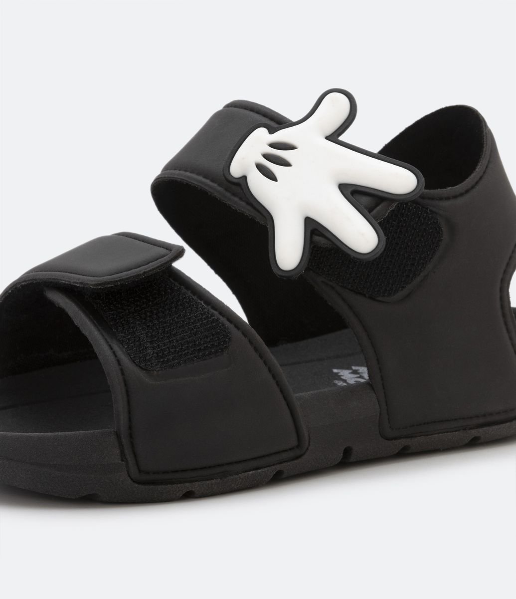 Sandália Infantil com Velcro da Mão do Mickey - Tam 20/21 ao 26/27 ...