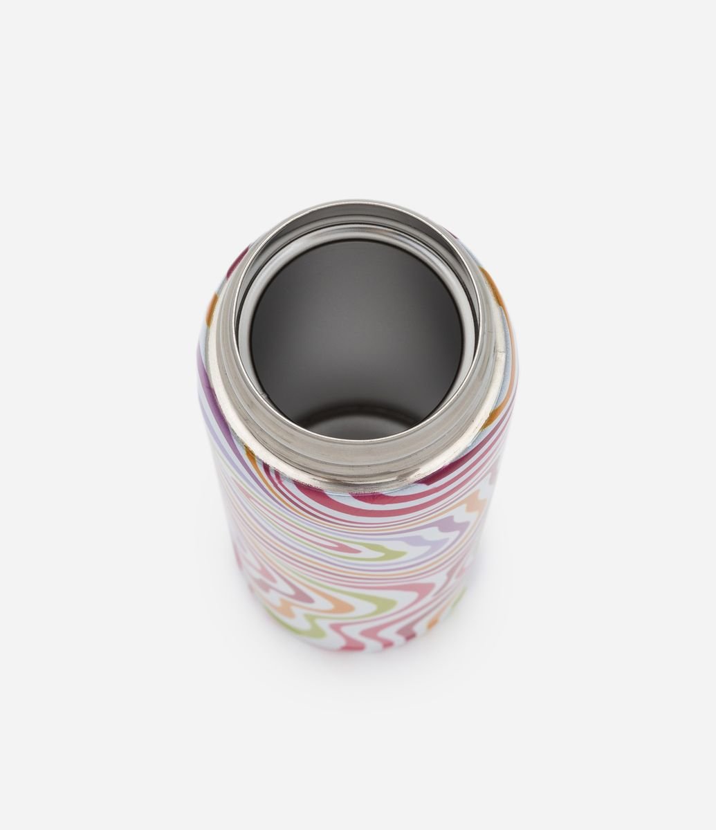 Garrafa Térmica em Metal com Estampa de Arco-íris 400ml Multicores - Renner
