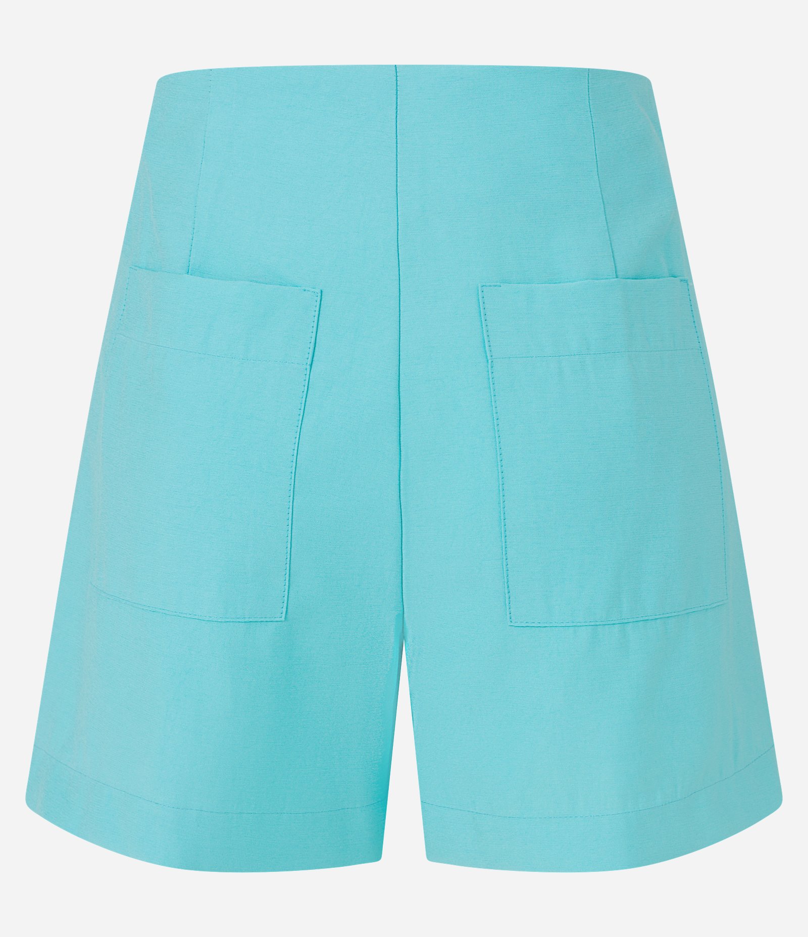 Short Alfaiatado Cintura Alta em Viscose com Botões e Faixas no Cós ...