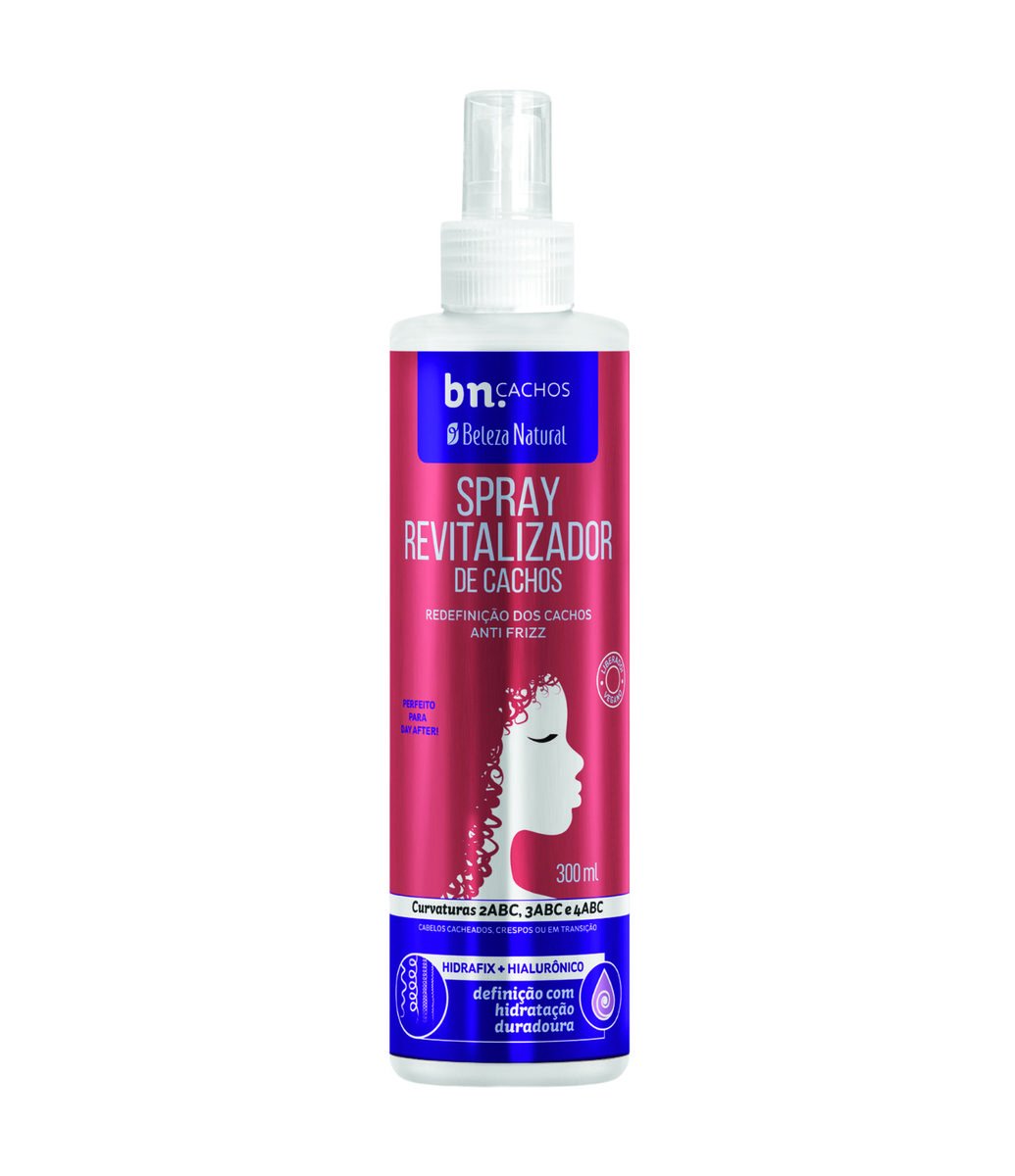 Spray Revitalizador de Cachos Beleza Natural 300ml