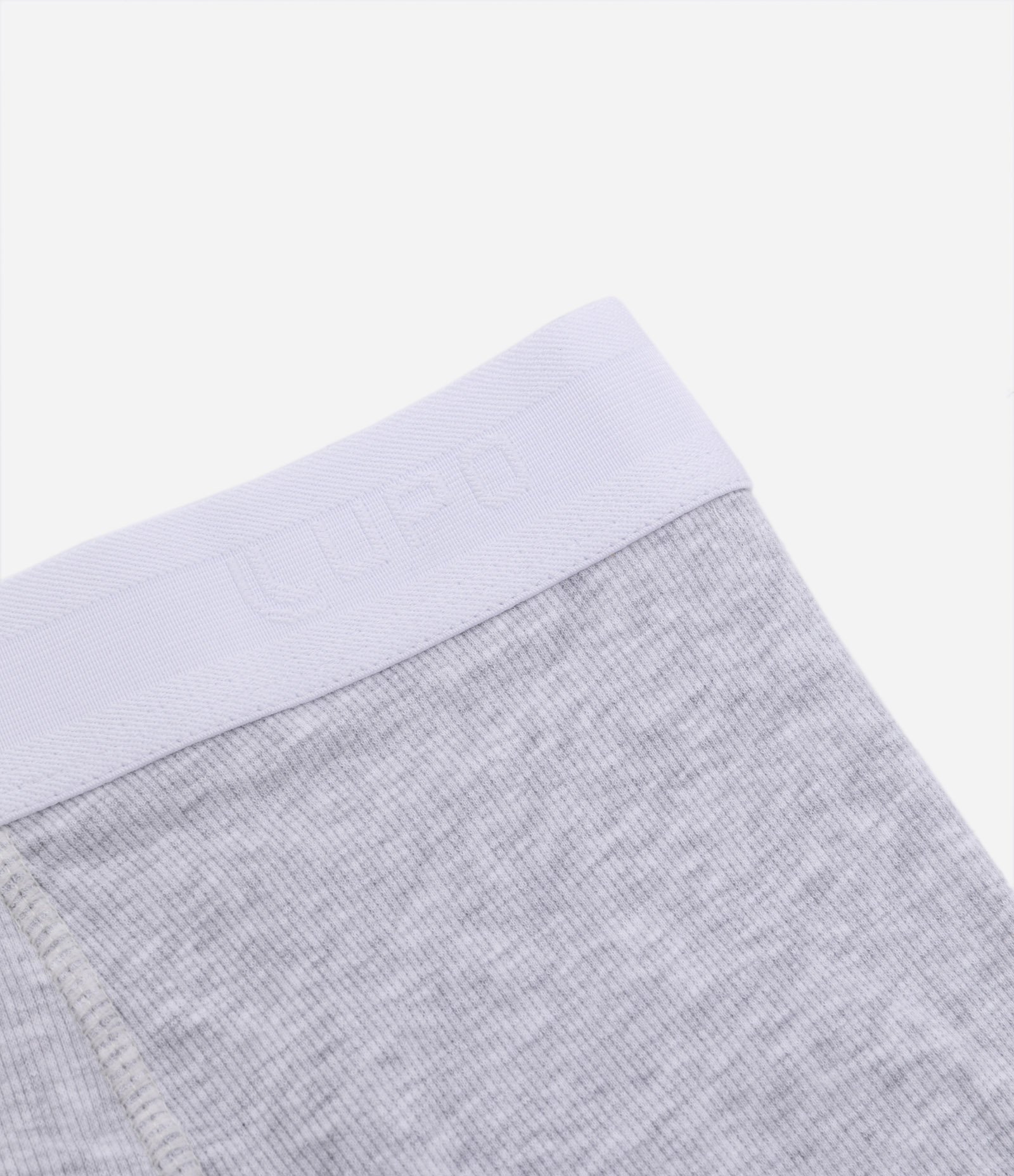 Cueca Boxer em Meia Malha com Cós Elástico Lupo Cinza Claro