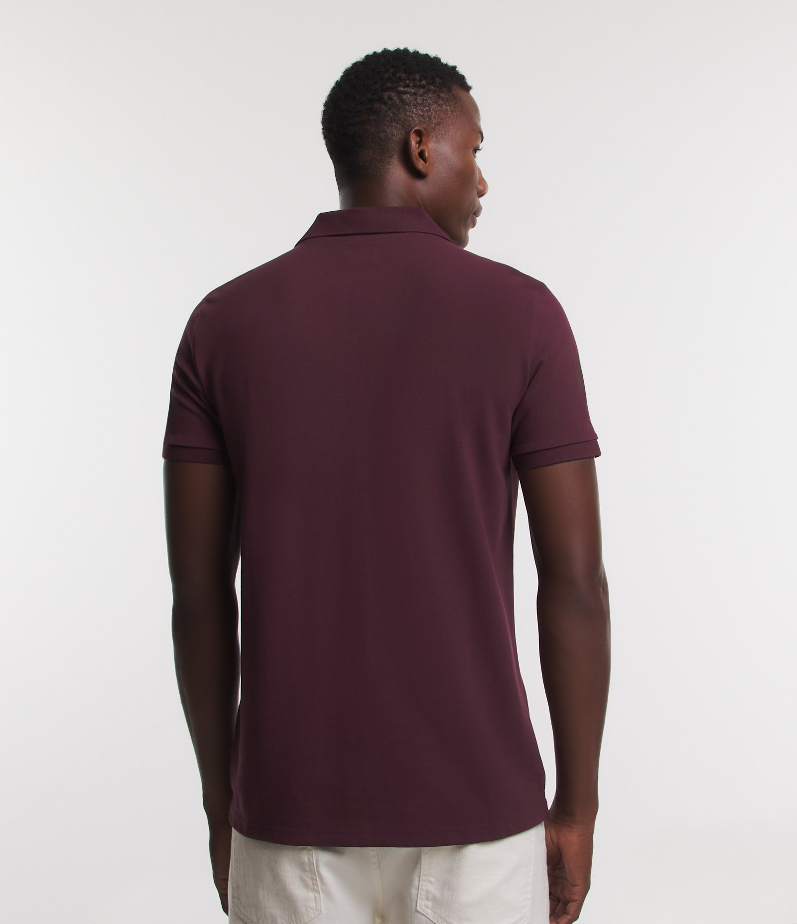 Camisa Polo Regular em Algodão com Textura