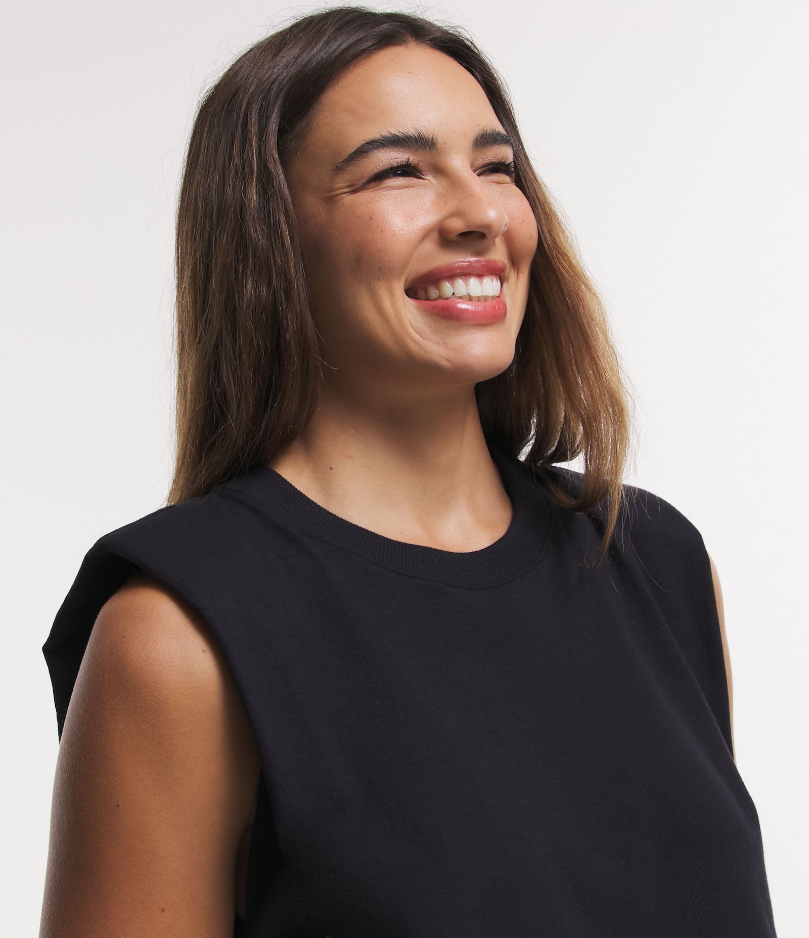 Blusa Muscle Tee em Meia Malha Preto