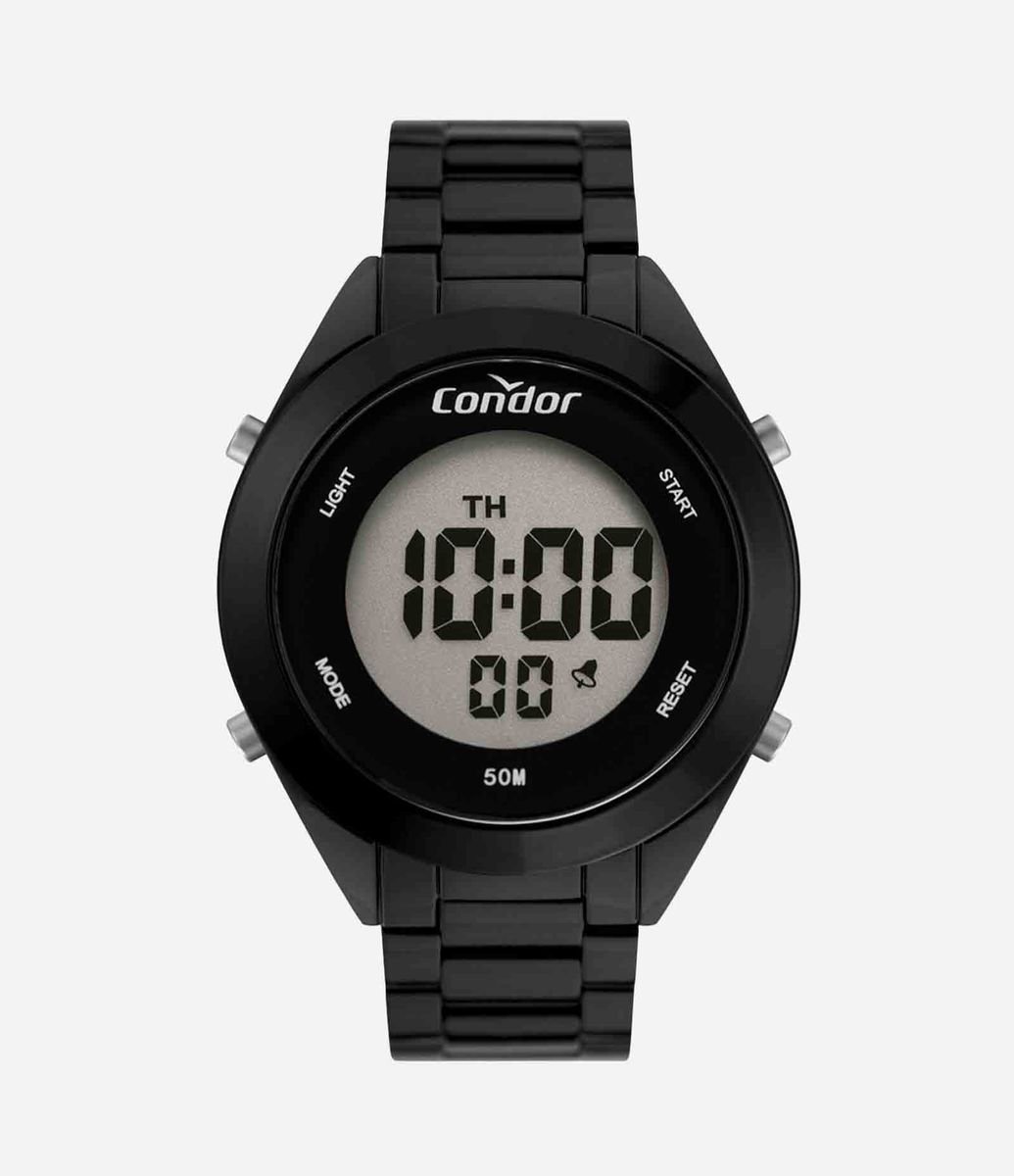 Kit Relógio Condor Digital com Pulseira e Caixa em Metal COAE19432AL K4P U