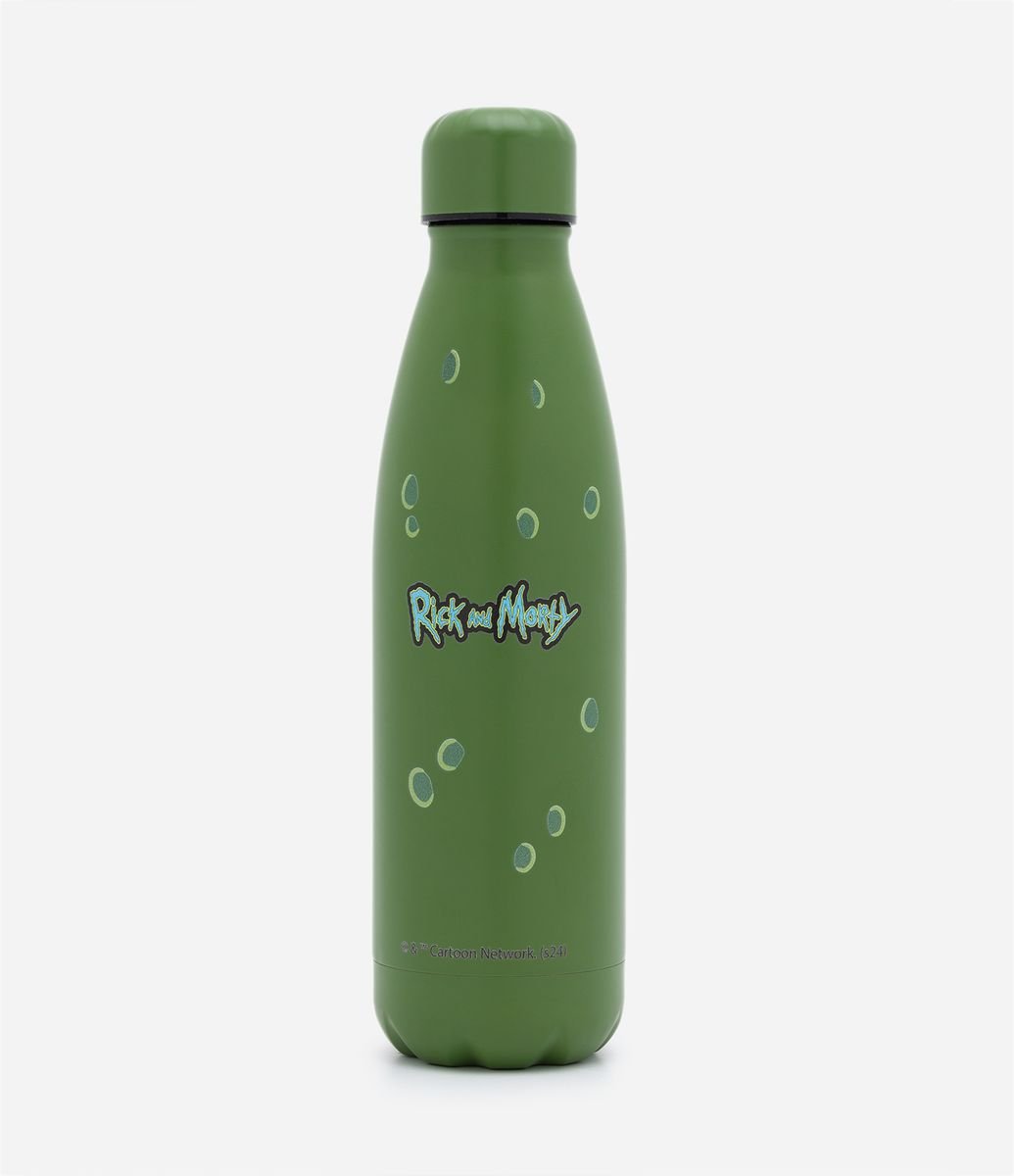 Garrafa de Metal com Estampa do Rick and Morty 500ml Verde - Renner