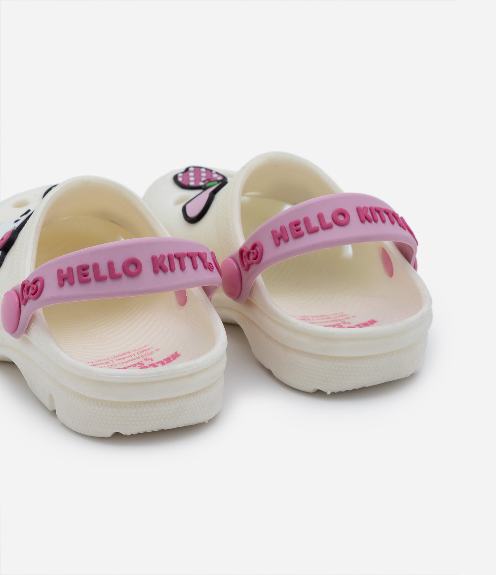 Sandália Babuche com Patch Hello Kitty - Tam 20 a 31 Off White