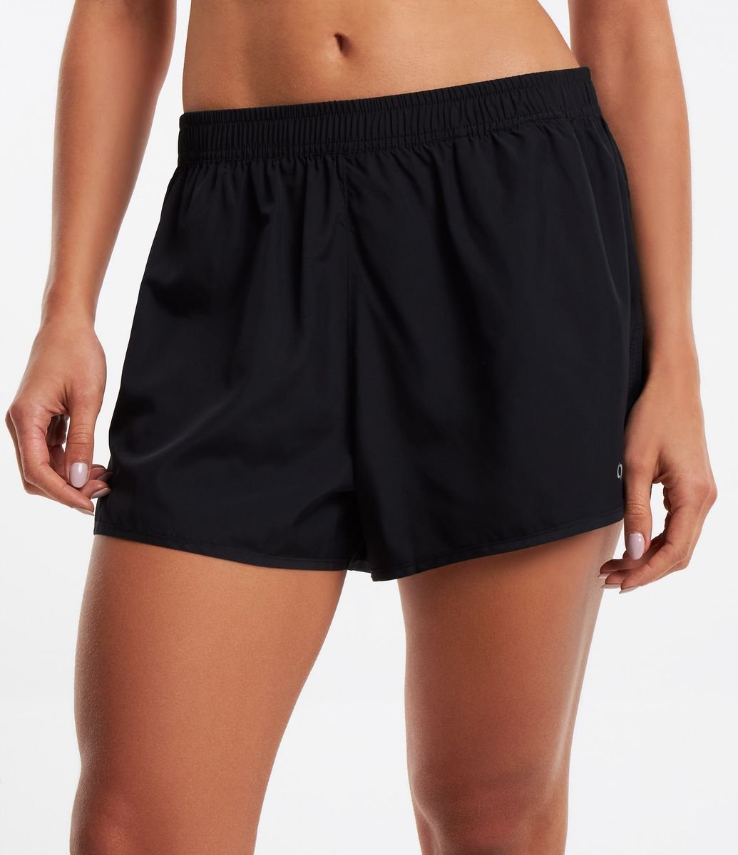 Short Runner Esportivo com Cós Elástico Preto - Renner
