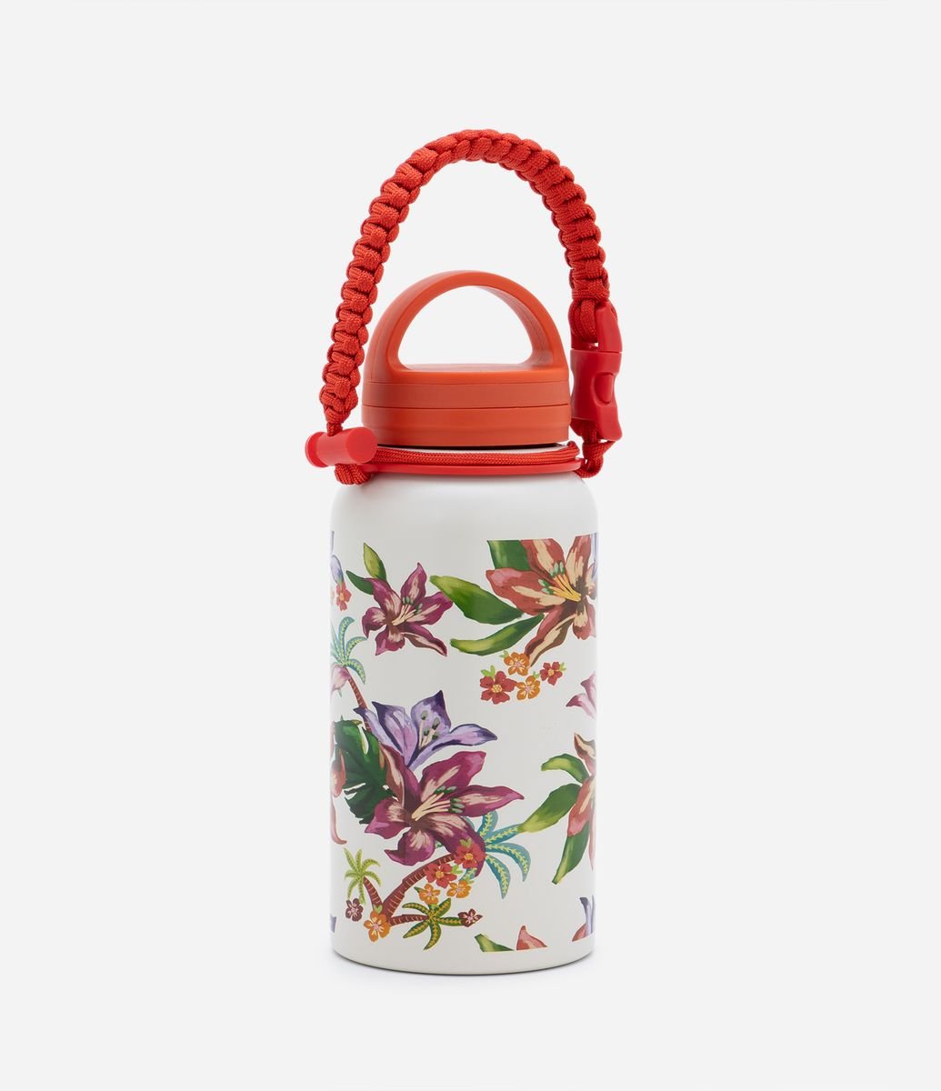 Garrafa Térmica com Alça em Corda e Estampa Floral 800ml Multicores ...