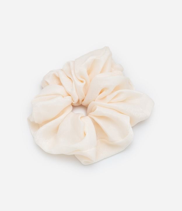 Maxi Scrunchie Acetinado Bege