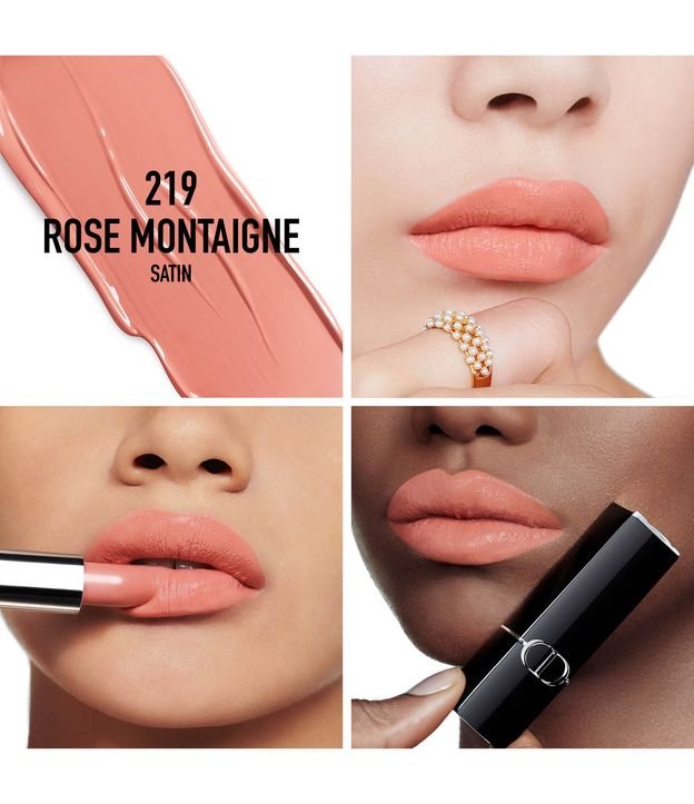Batom Rouge Dior Satin 219 Rose Montaigne