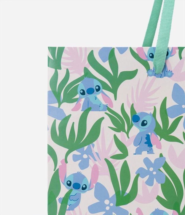 Embalagem de Presente Média com Estampa do Stitch Verde