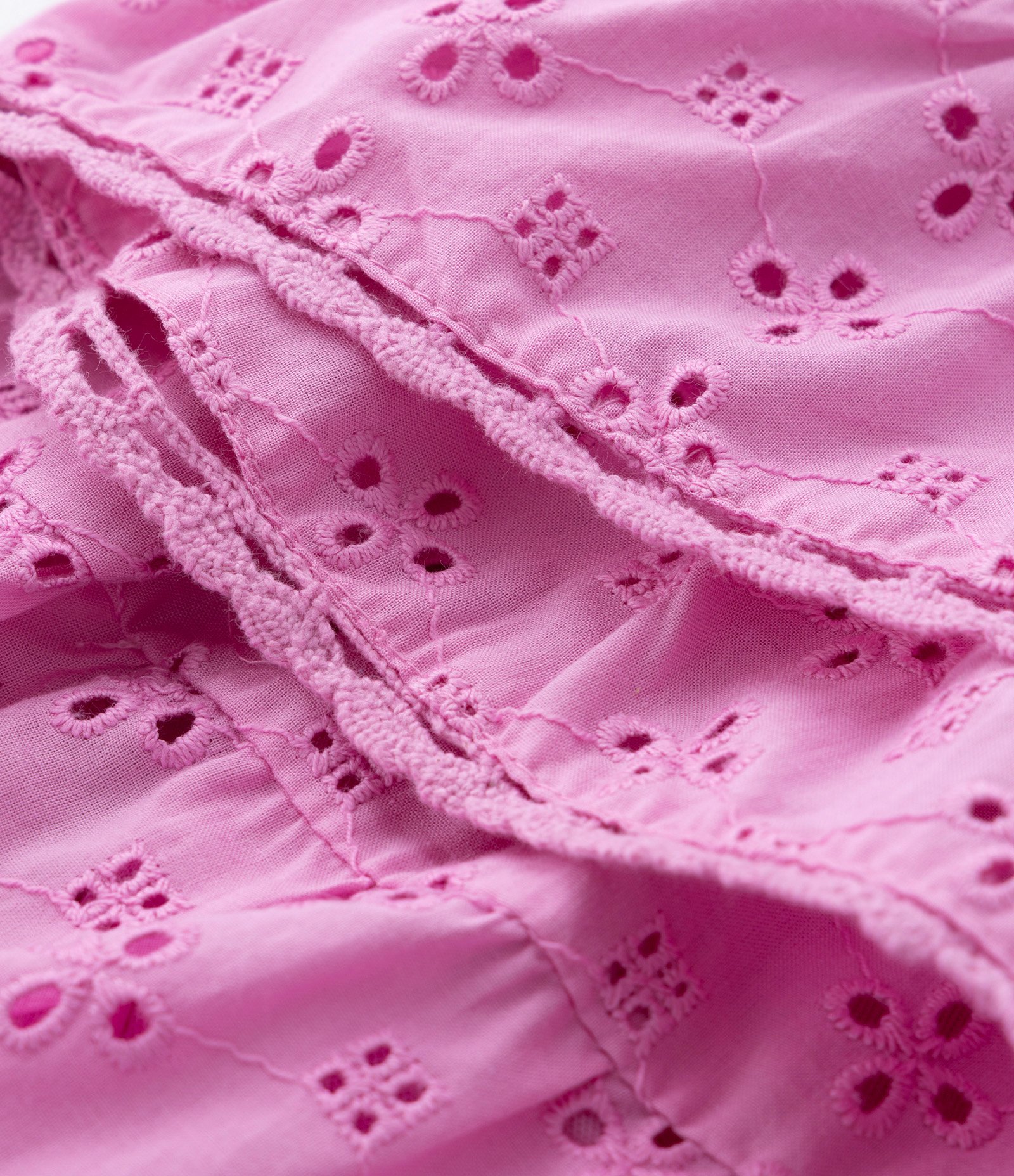 Vestido Infantil em Laiser com Babados e Mini Pompons - Tam 5 a 14 anos ...