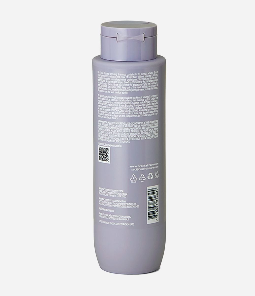 Shampoo Blonding Loiro Braé Stages 250ml - Renner