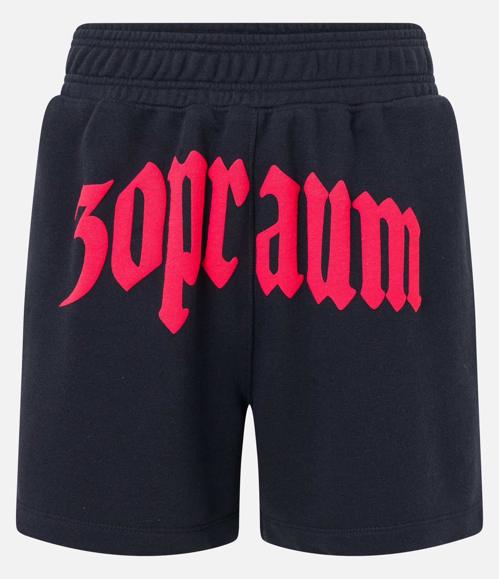 Bermuda em Moletom com Estampa Frontal 30praum Preto