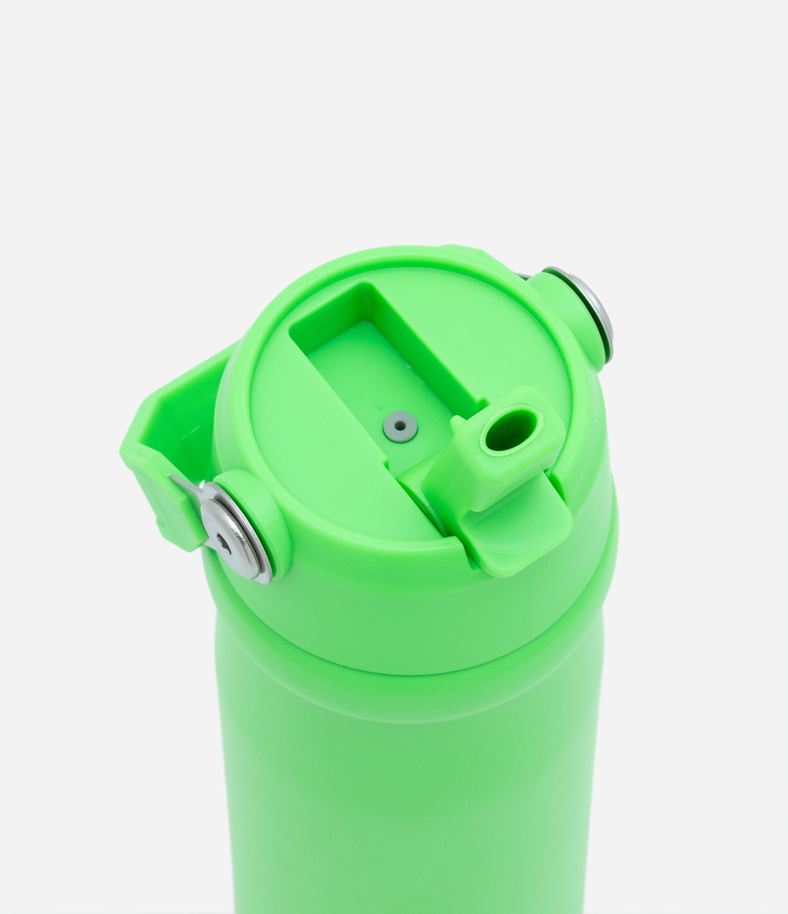 Garrafa Térmica em Metal com Alça e Canudo 900ml Verde