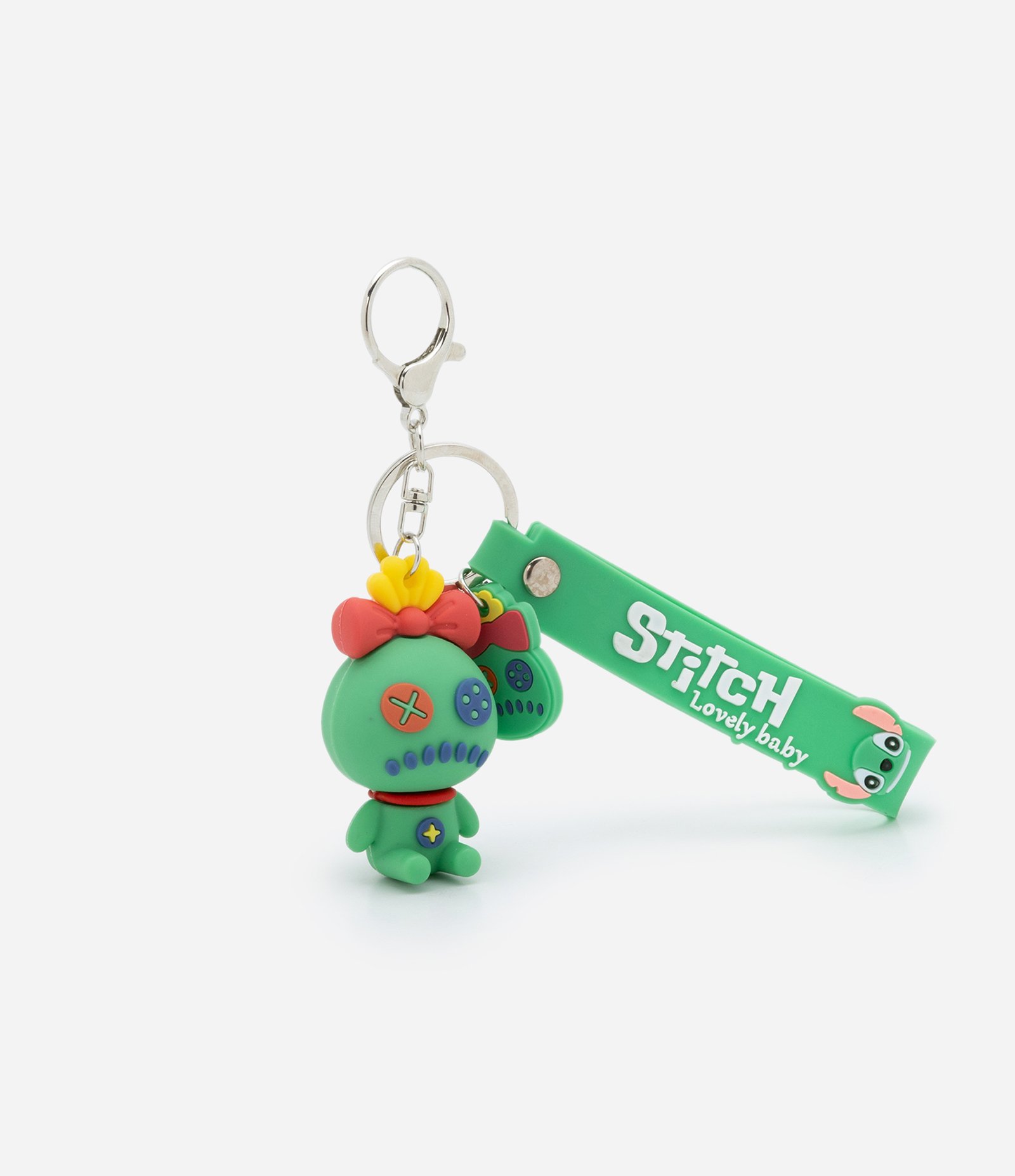 Chaveiro Infantil com Estampa Xepa de Lilo e Stitch Verde